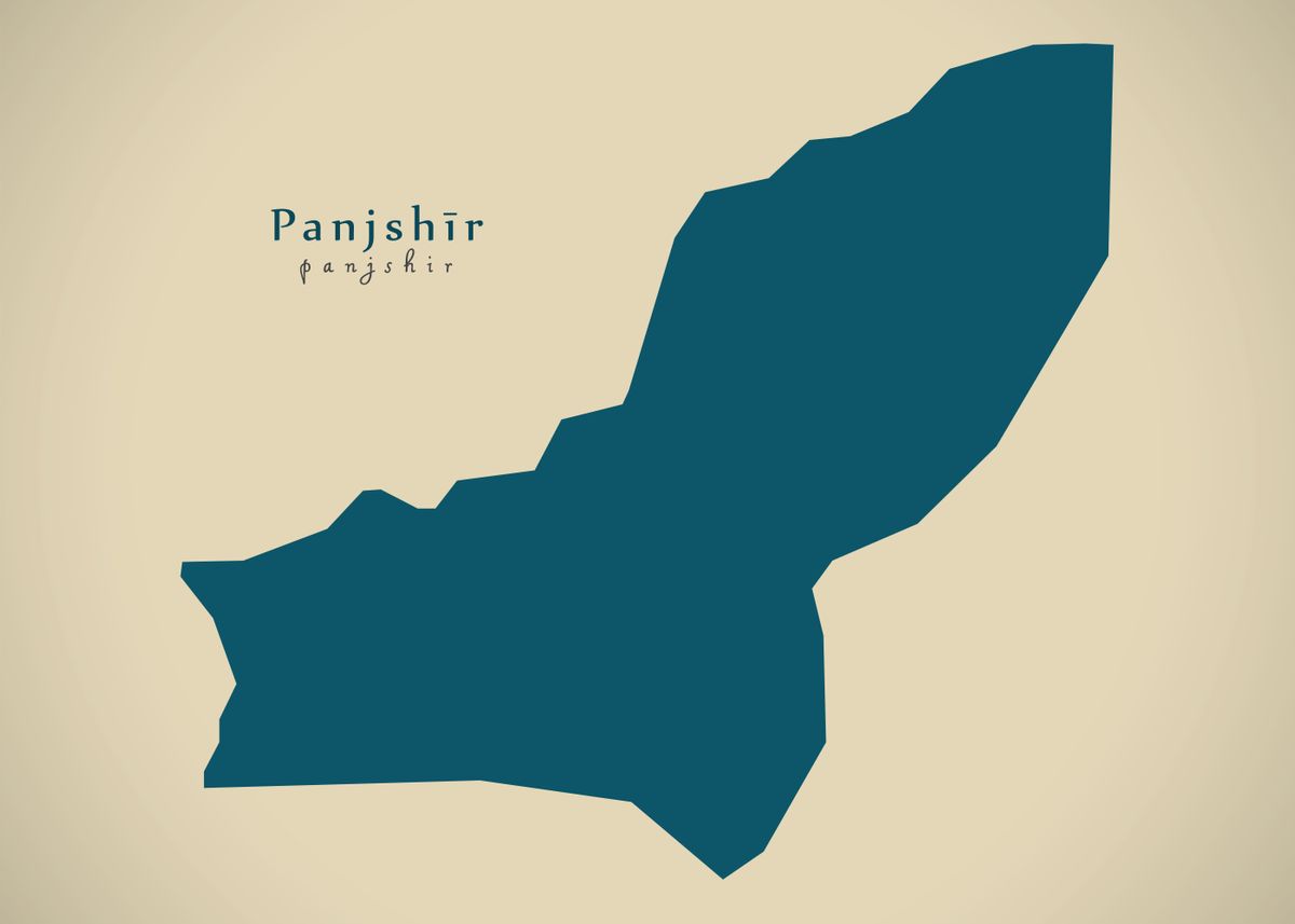 'Panjshir province map' Poster, picture, metal print, paint by Ingo ...
