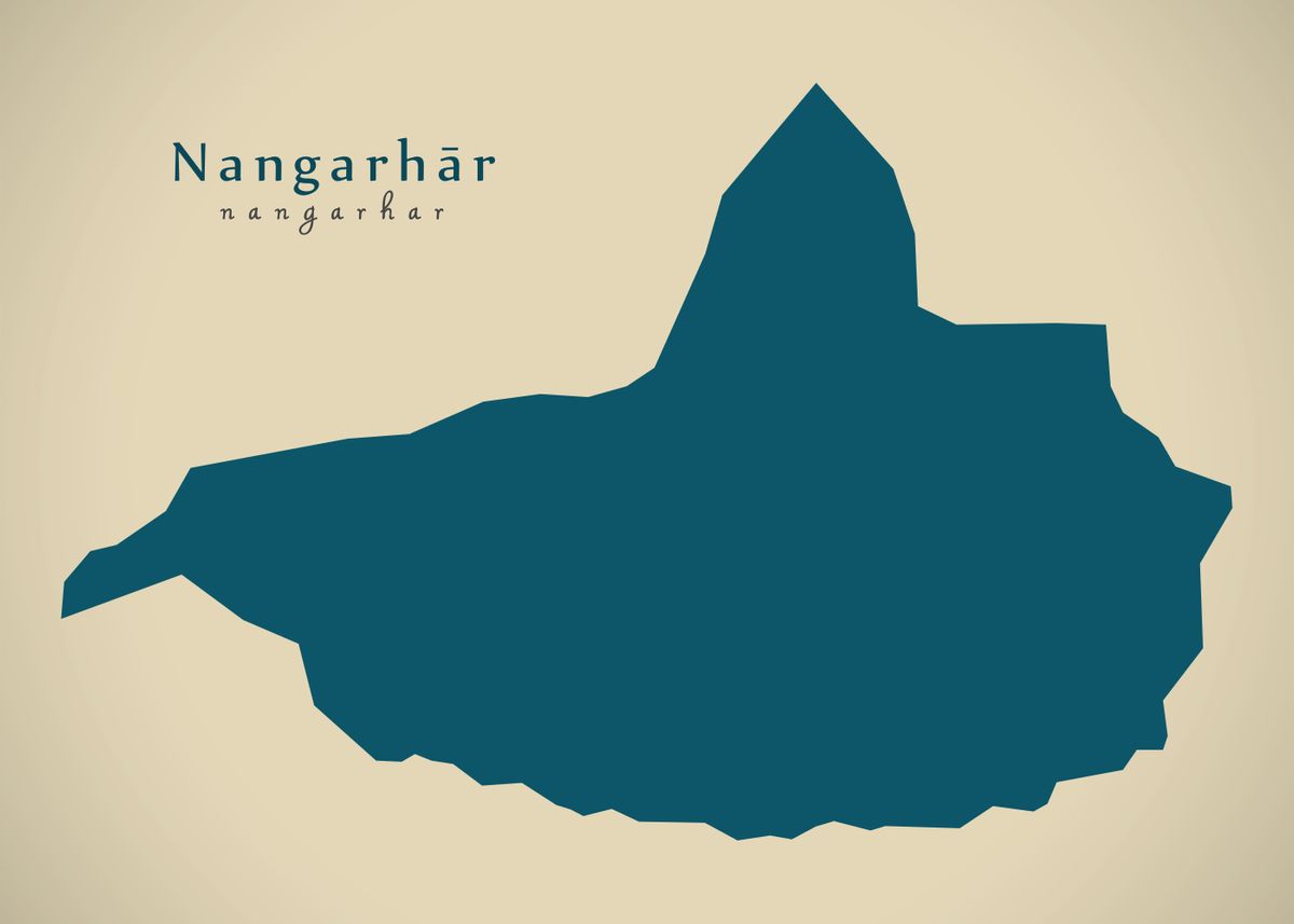 'Nangarhar province map' Poster, picture, metal print, paint by Ingo ...
