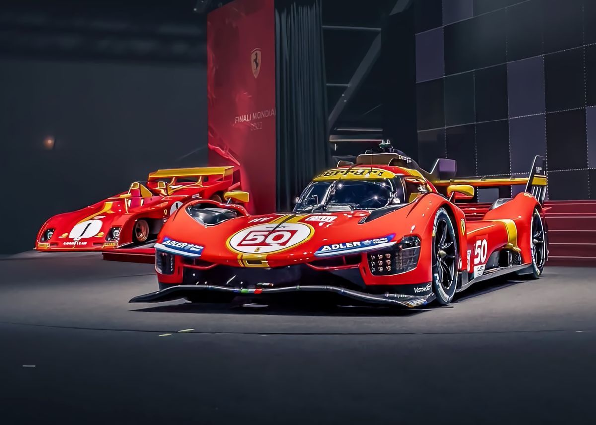 'ferrari 499P' Poster, picture, metal print, paint by ALPHA Nolan ...