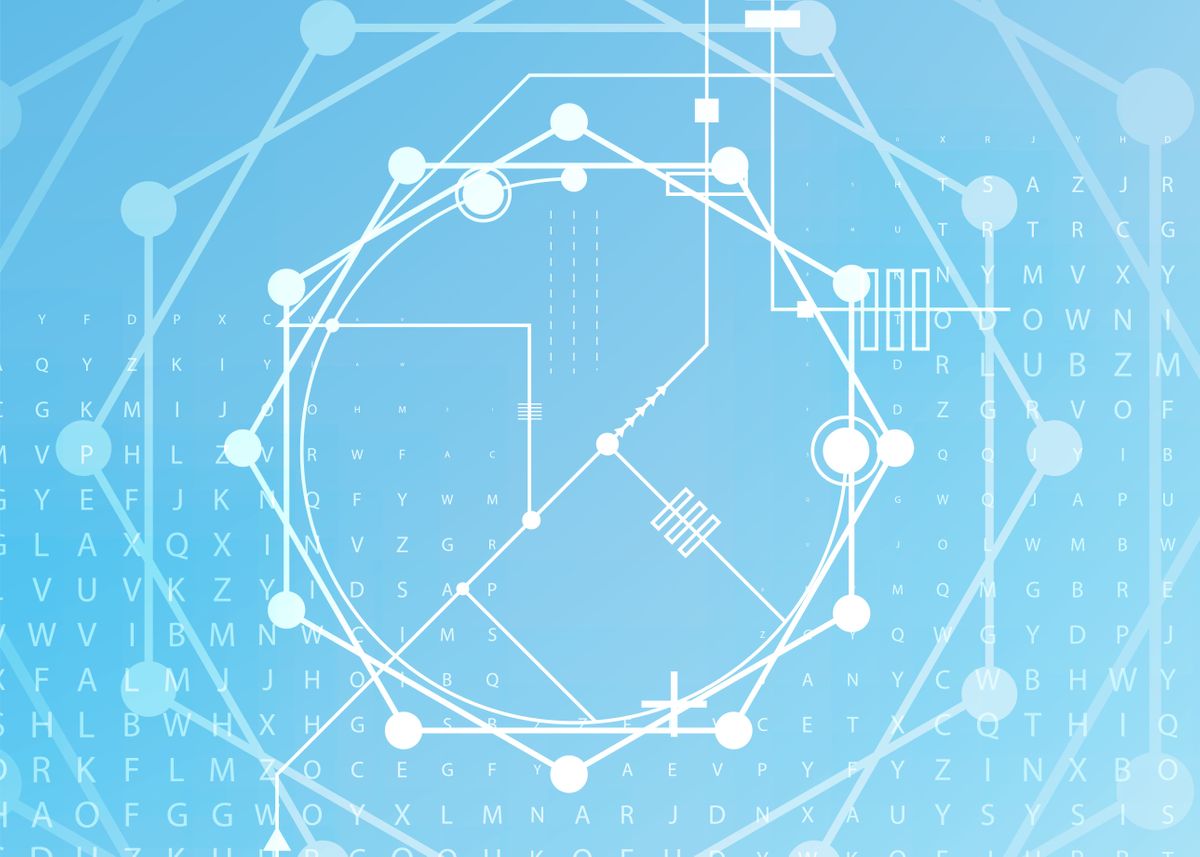 'Abstract technology' Poster, picture, metal print, paint by Vs 1489 ...