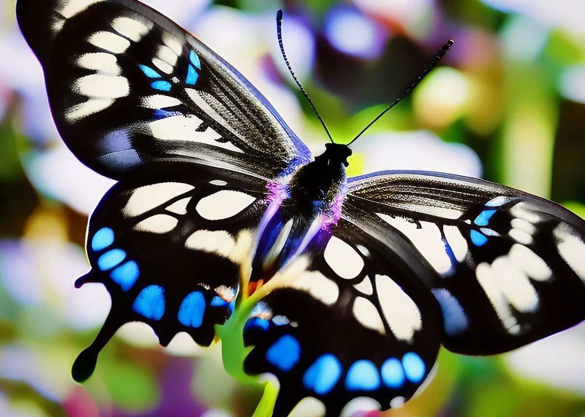 'A colorful butterfly' Poster, picture, metal print, paint by Sloka ...