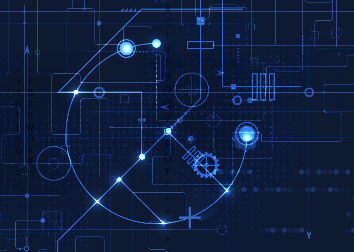 'Abstract technology' Poster by Vs 1489 | Displate