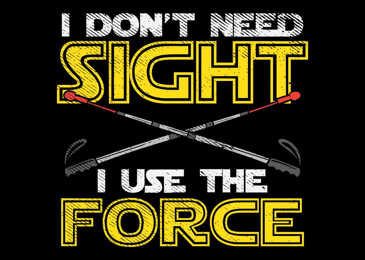 'Blind Awareness Quotes' Poster, picture, metal print, paint by ...