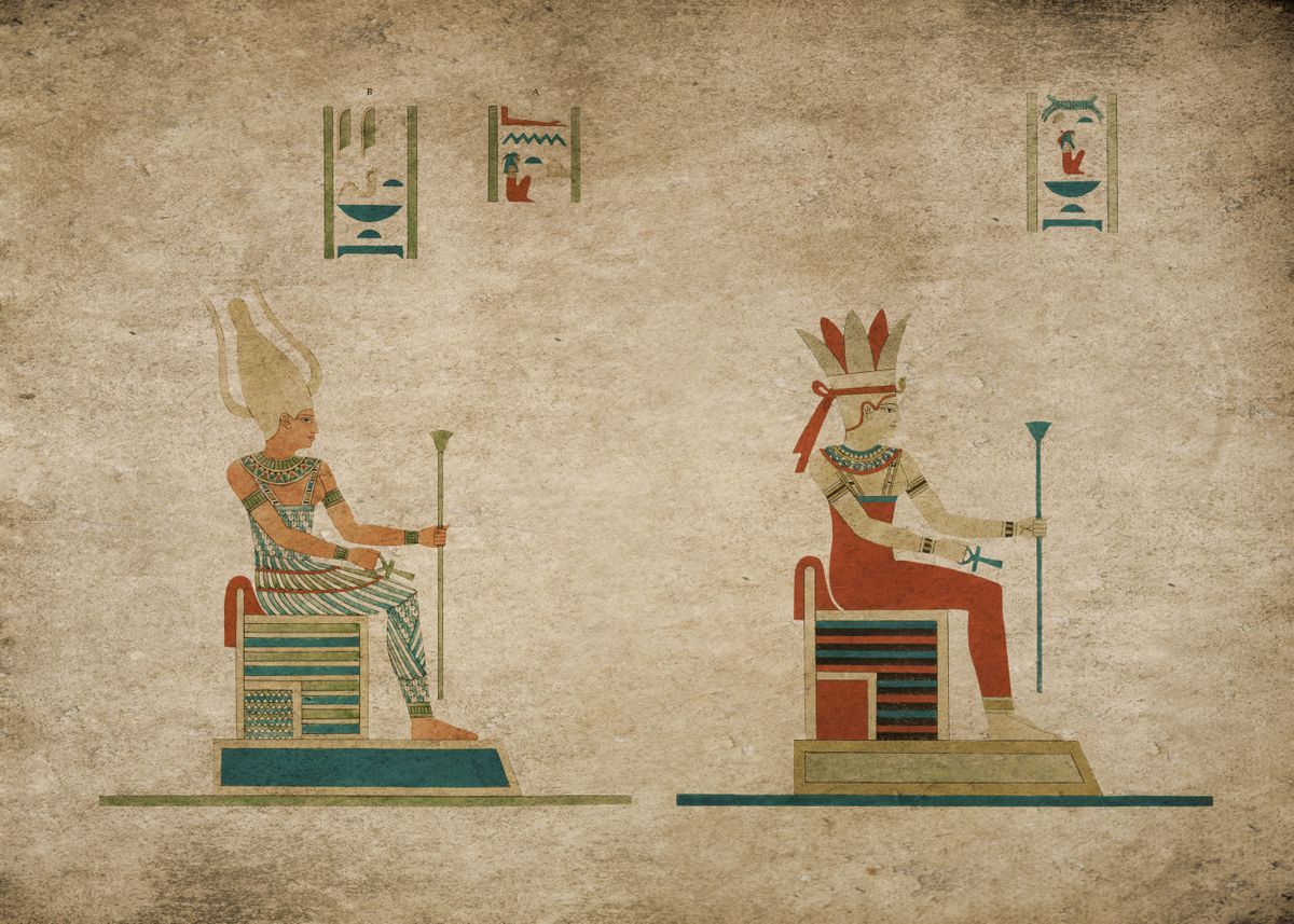 'Egypt God Anuket' Poster, picture, metal print, paint by XandYart ...