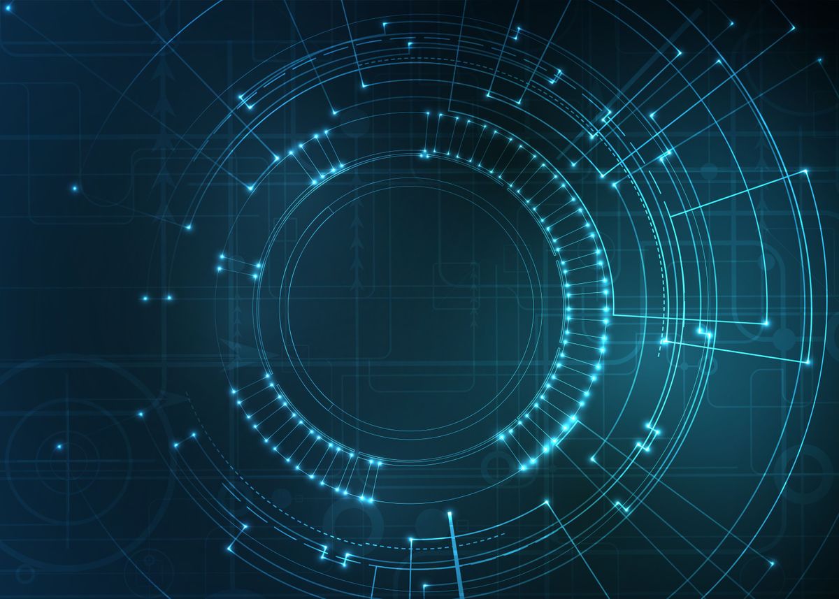 'Abstract technology' Poster, picture, metal print, paint by Vs 1489 ...