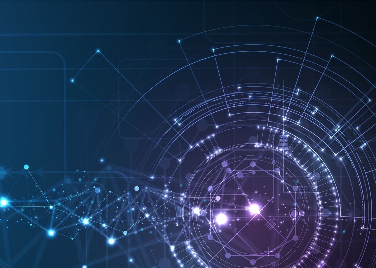 'Abstract technology' Poster, picture, metal print, paint by Vs 1489 ...