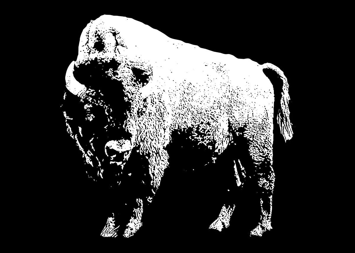 'Bison American Bison' Poster by BobbyBubble | Displate