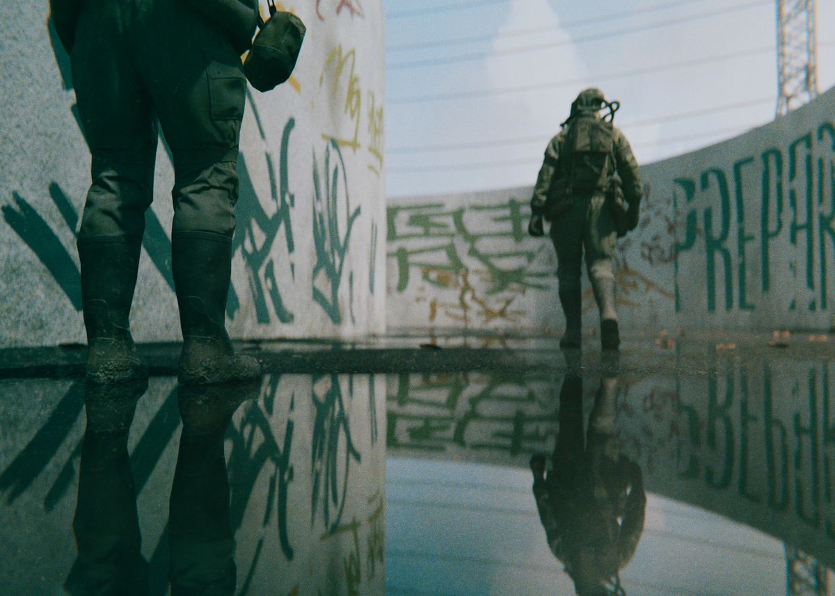 'Post War Scene 2 3D ' Poster by Irawan Rizky | Displate