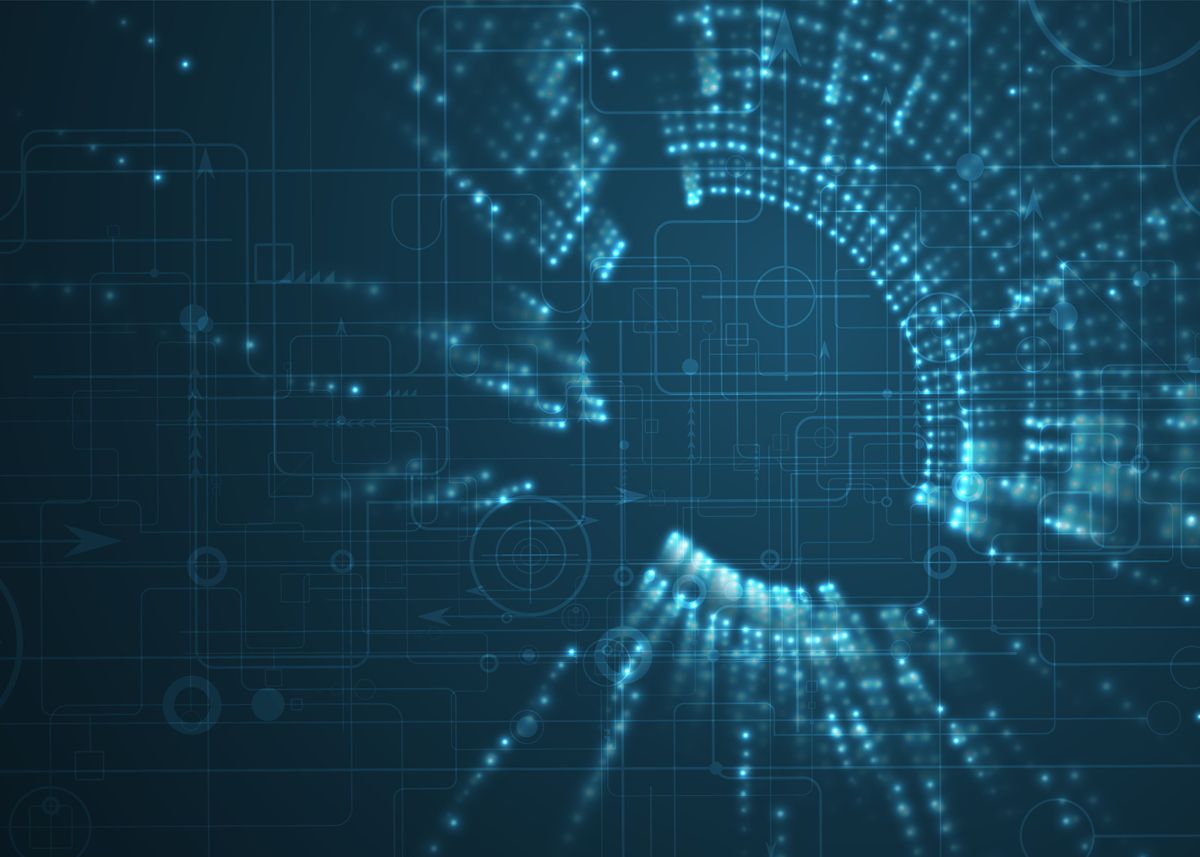 'Abstract technology' Poster, picture, metal print, paint by Vs 1489 ...