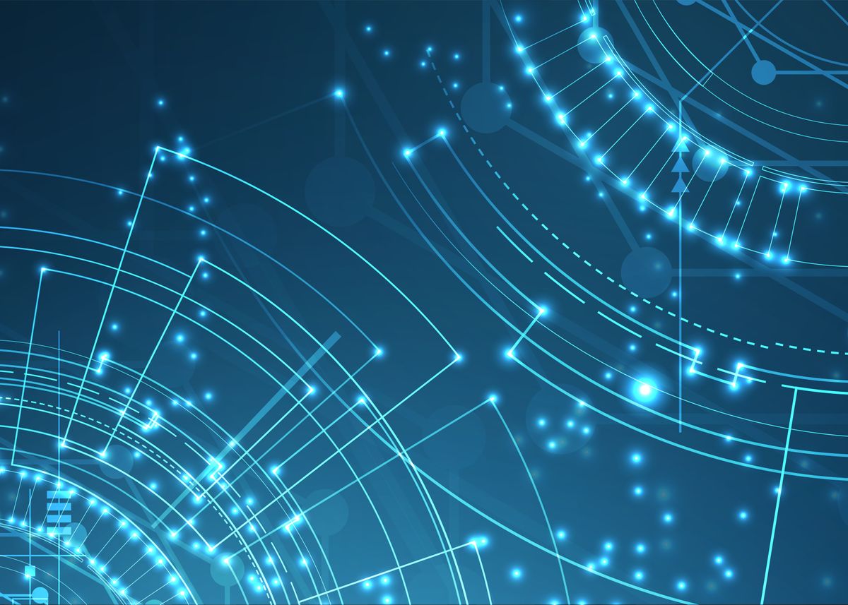 'Abstract technology' Poster, picture, metal print, paint by Vs 1489 ...