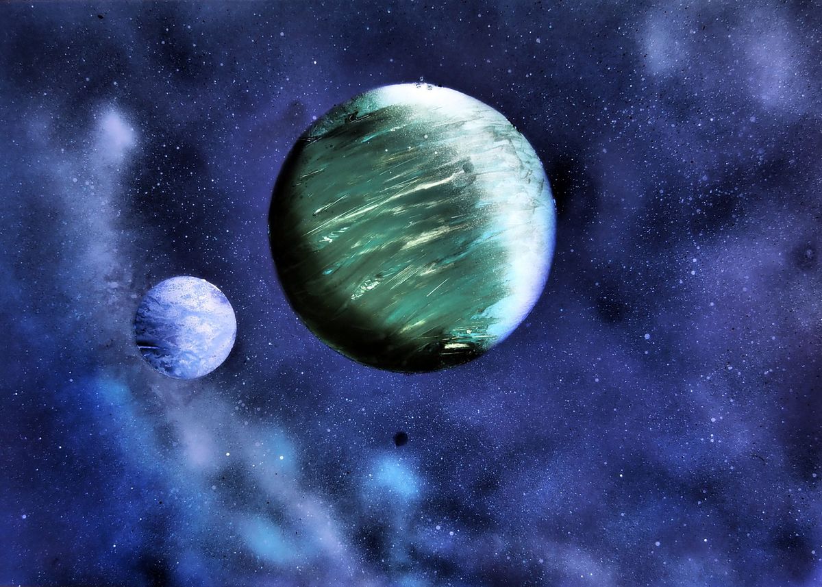 'Glass Planet' Poster, picture, metal print, paint by JJP Art | Displate