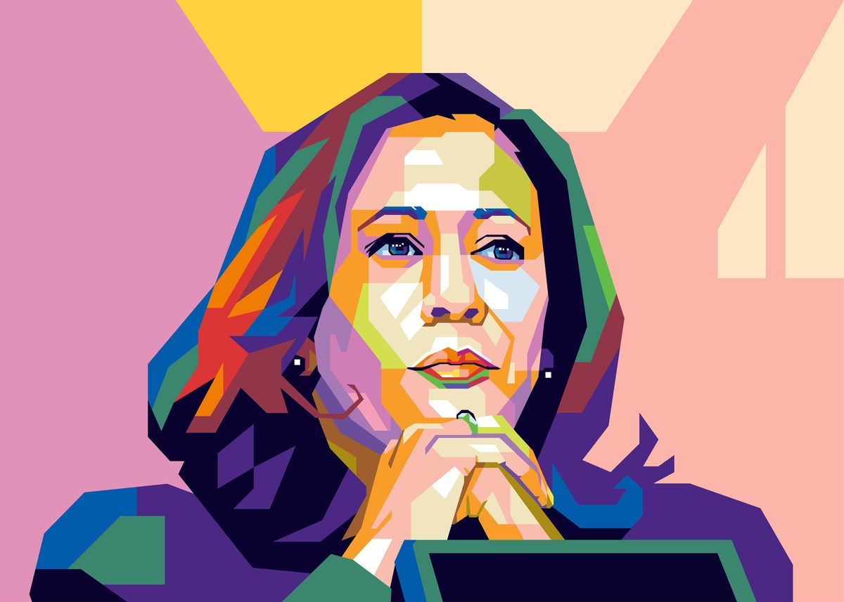 'Kamala Harris' Poster, picture, metal print, paint by Erick Sato ...