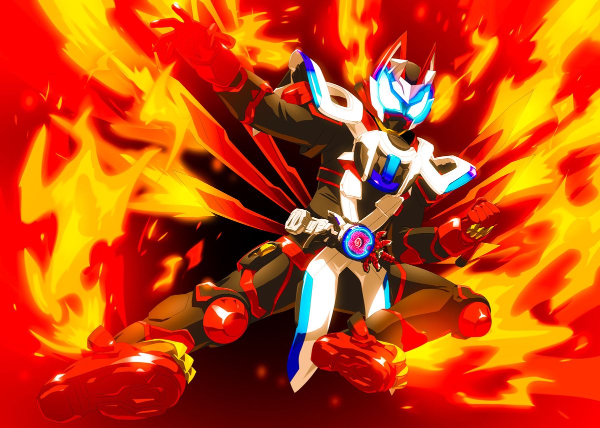 'Kemen Rider' Poster, picture, metal print, paint by Kw Supers | Displate