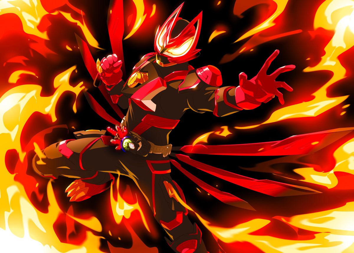 'Kemen Rider' Poster, picture, metal print, paint by Kw Supers | Displate