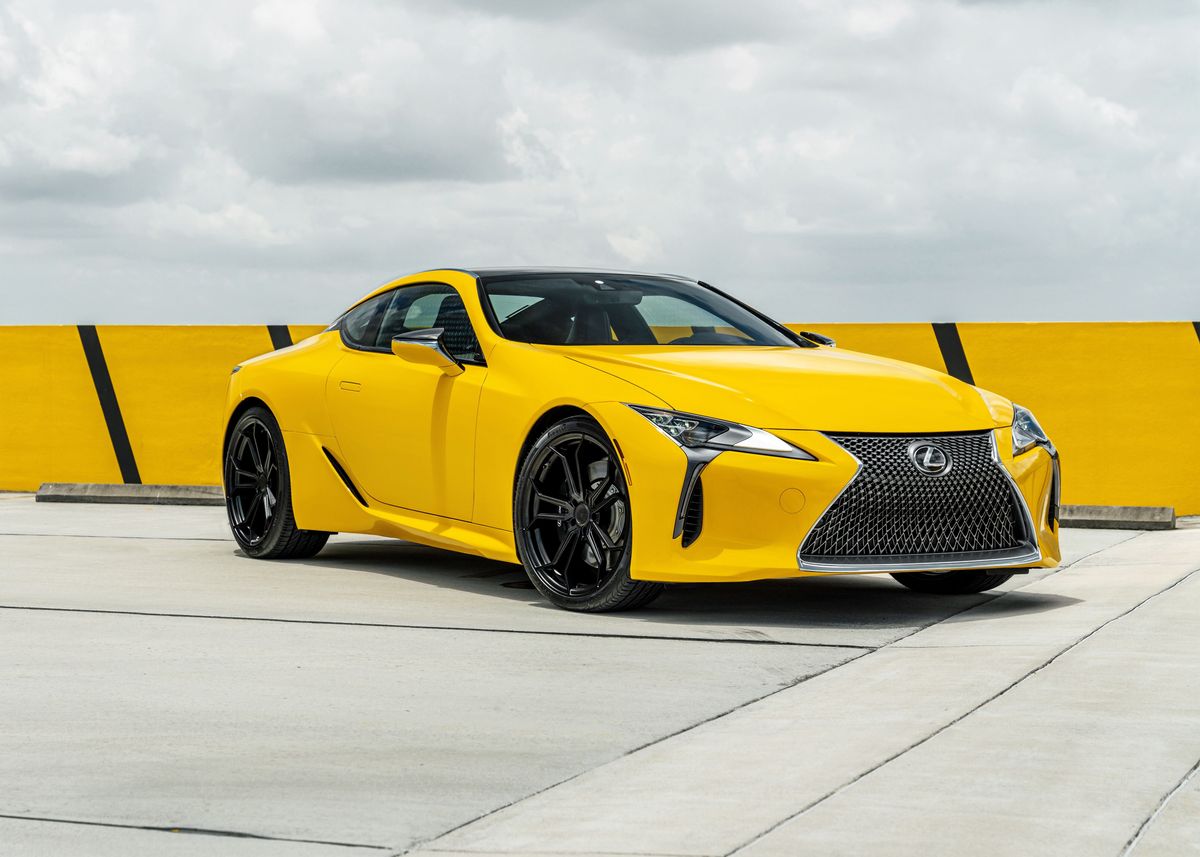 'Lexus LC500' Poster, picture, metal print, paint by Supri GTR | Displate