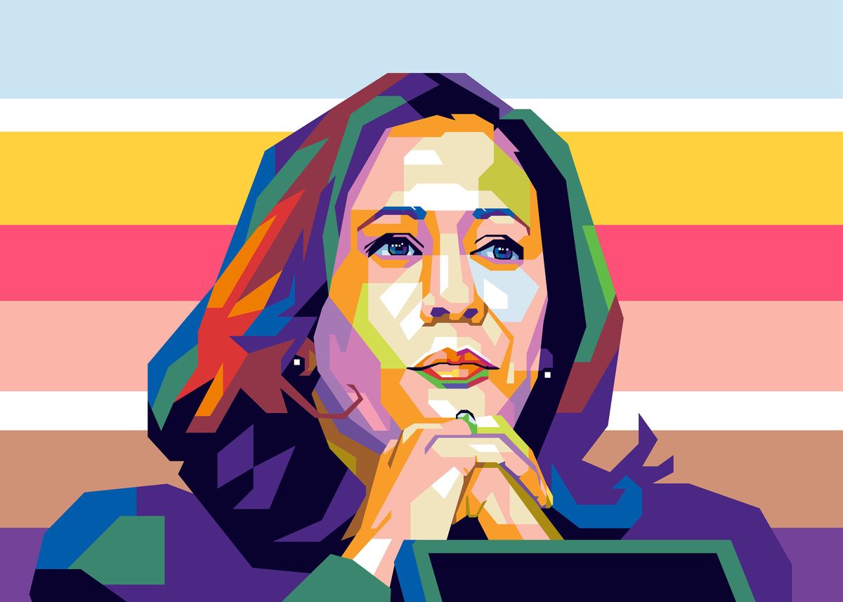 'Kamala Harris' Poster, picture, metal print, paint by Erick Sato ...