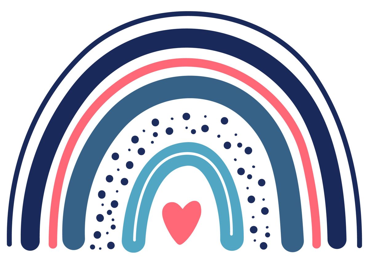 'Vibrant Boho Rainbow' Poster, picture, metal print, paint by Cool Shop ...