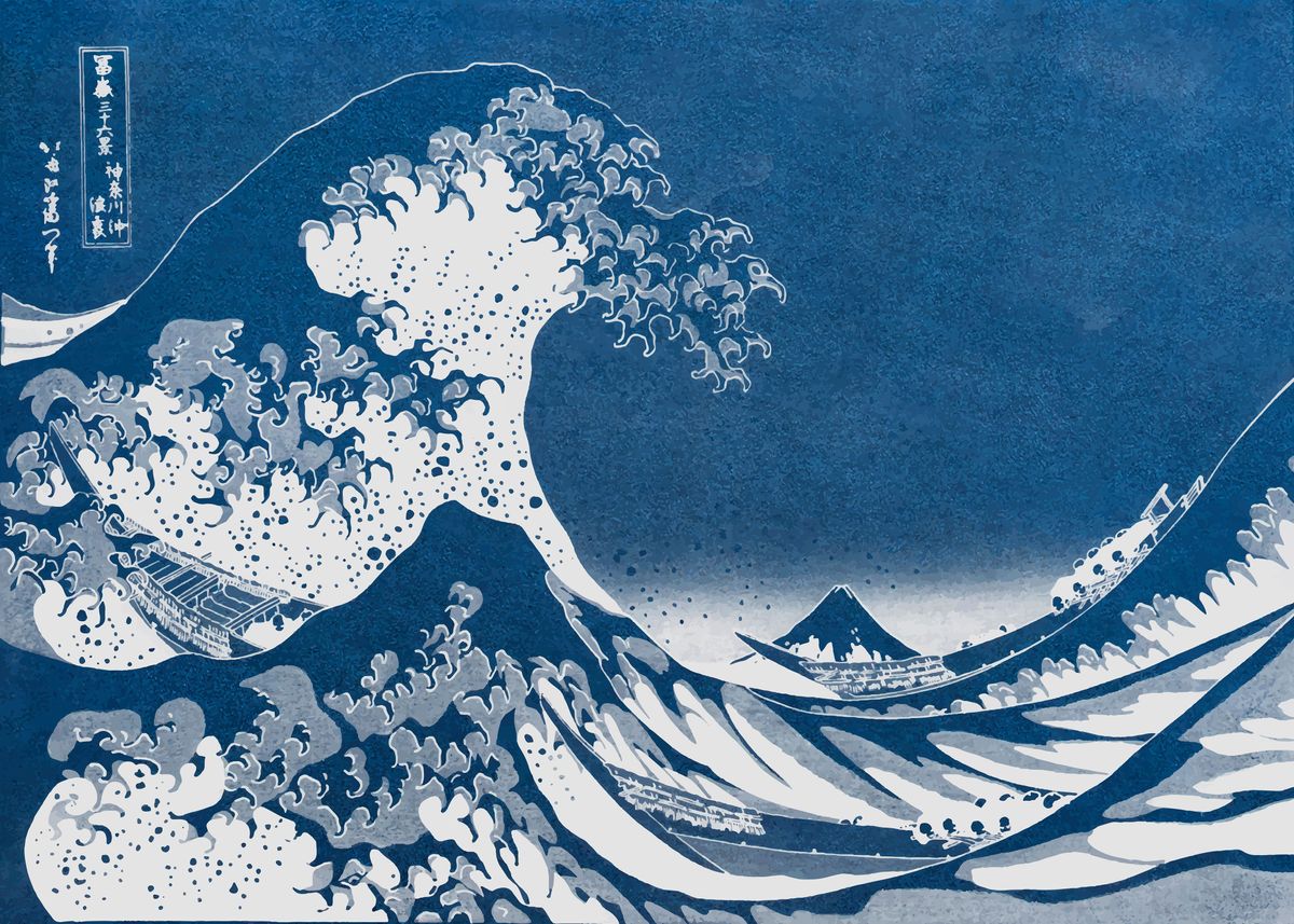 'The Great Wave Of Japan' Poster, picture, metal print, paint by Space ...