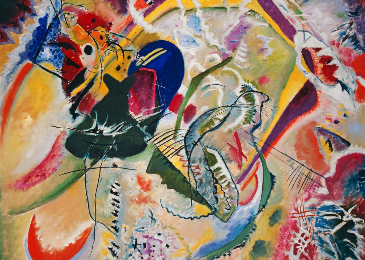 'Improvisation 35' Poster, picture, metal print, paint by Mango Art ...