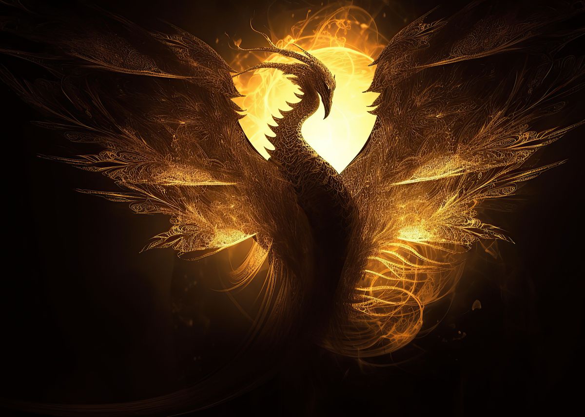 'Divine Angelic Dragon Aura' Poster by Guillaume Pingard | Displate