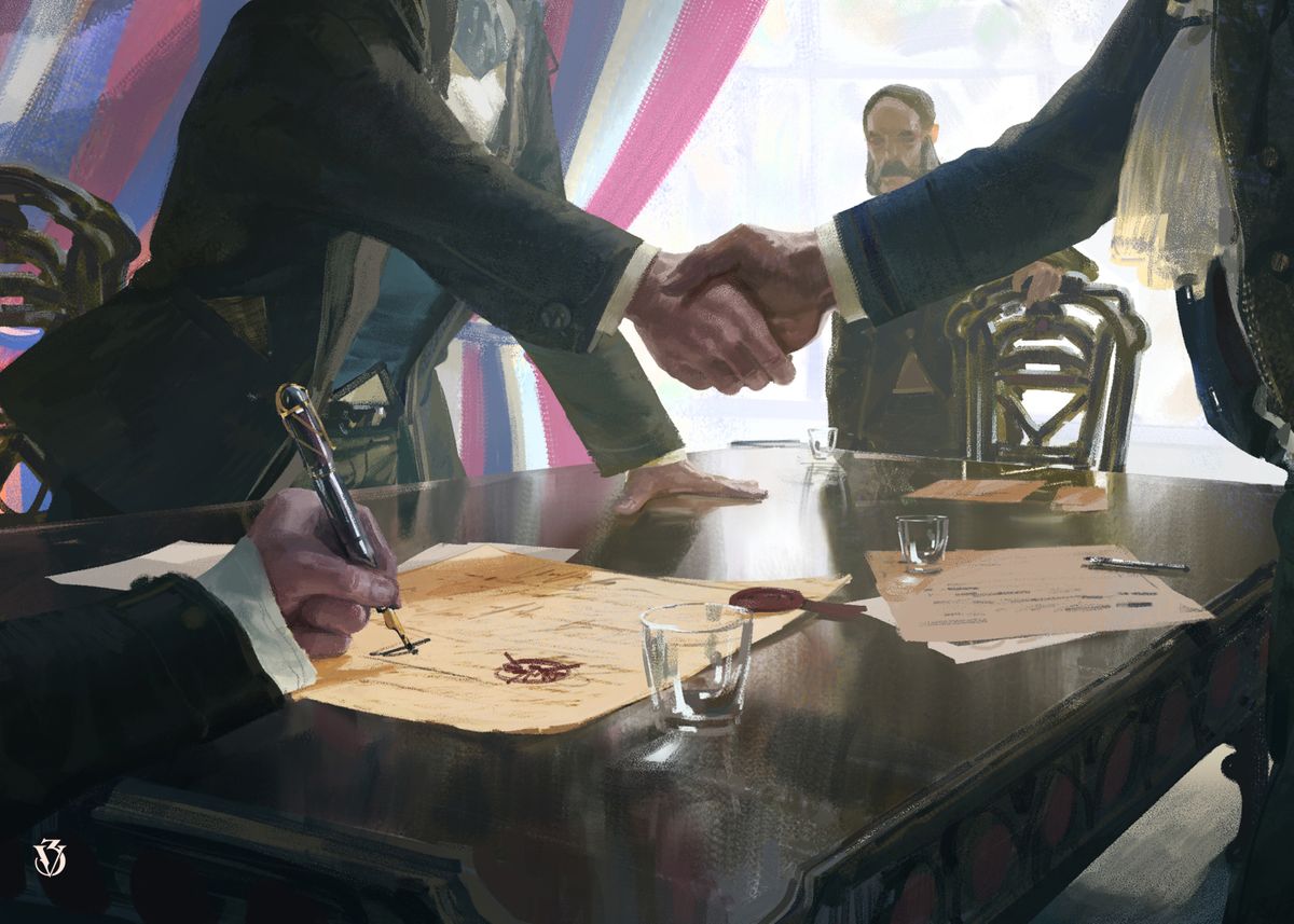 'Signed Contract' Poster, picture, metal print, paint by Victoria 3 ...