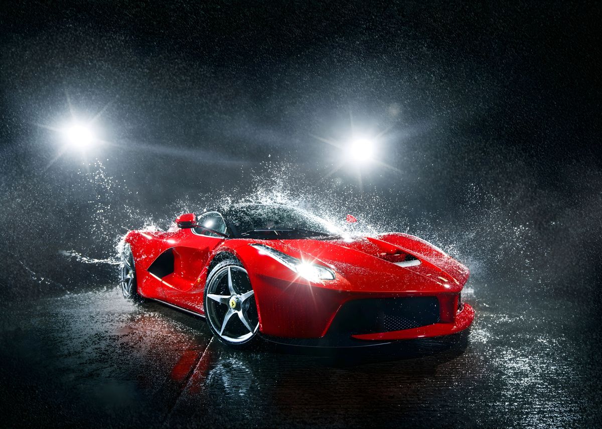 'Ferrari Laferrari' Poster, picture, metal print, paint by Supercar ...