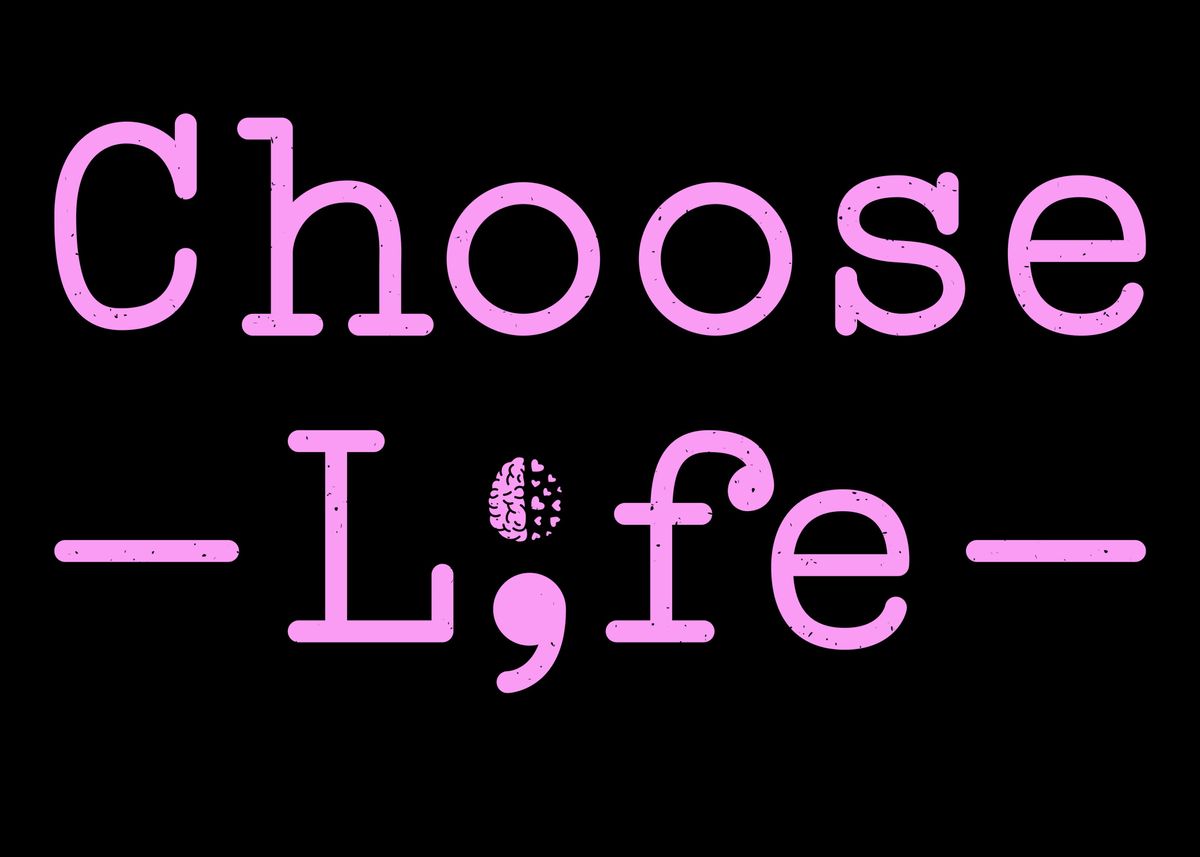 'Choose Life' Poster, picture, metal print, paint by Chris Feil | Displate