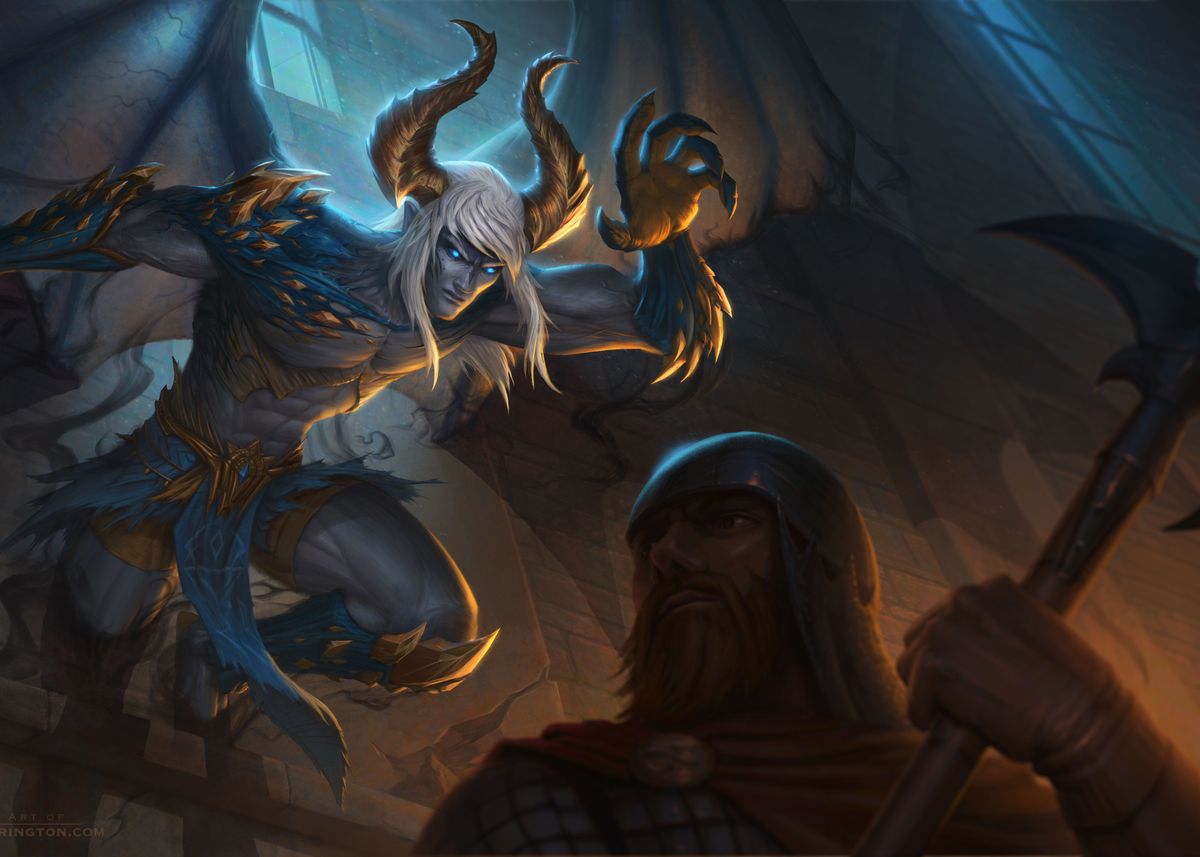 'demon' Poster, picture, metal print, paint by Horror Cars | Displate