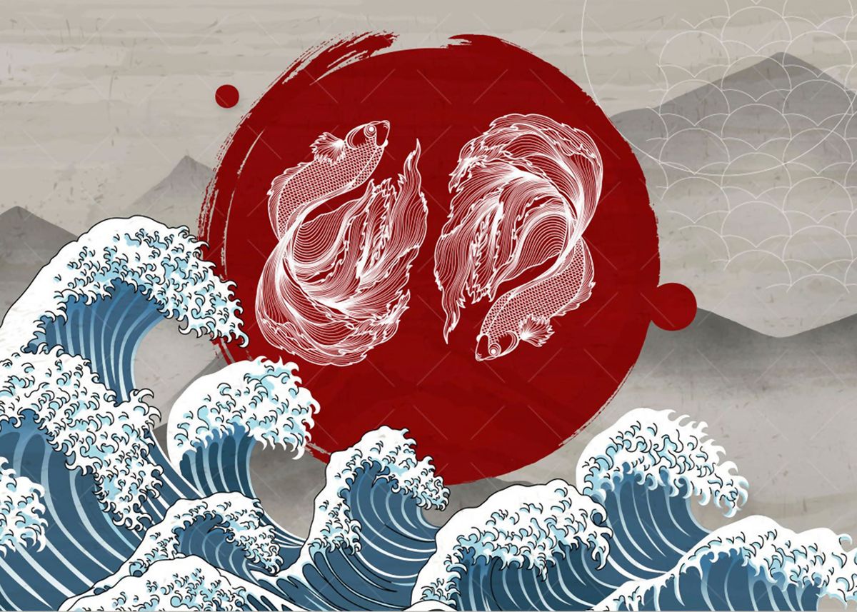 'The Great Wave Of Japan' Poster, picture, metal print, paint by Space ...