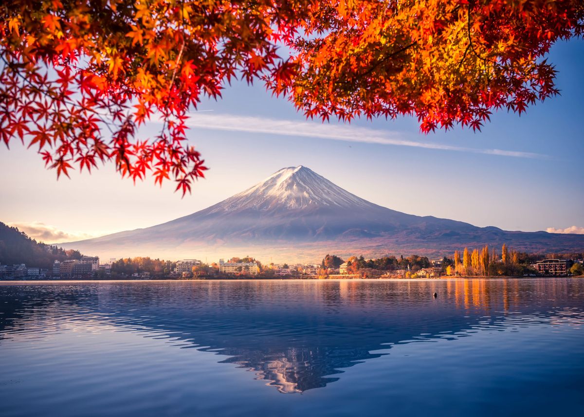 'Fuji Fugaku Japan Honshu' Poster by Ander HaRRy | Displate