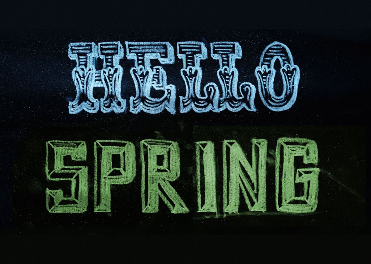 'Hello spring' Poster, picture, metal print, paint by Maryna Mykhalska ...