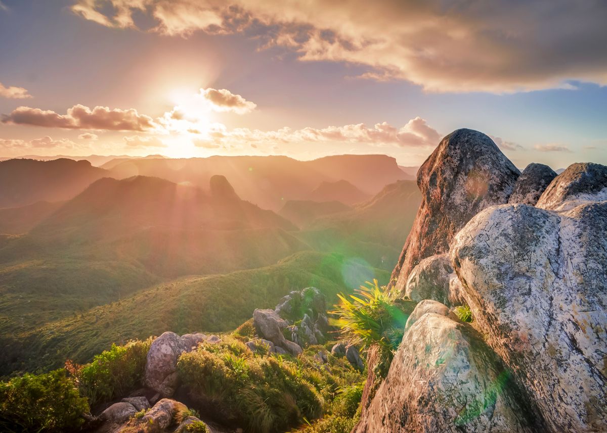 'Sunrise Poster' Poster, picture, metal print, paint by Rijis Art ...