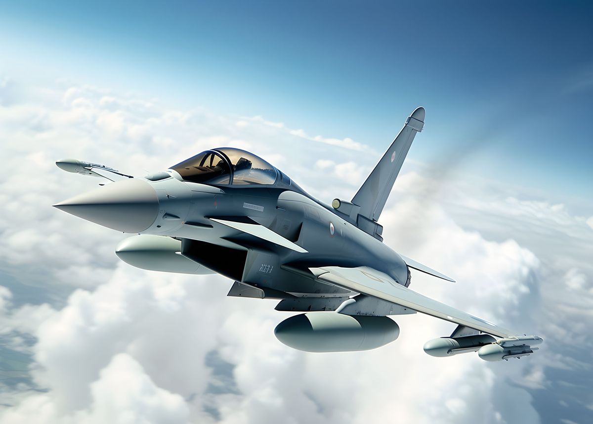 'Eurofighter Typhoon' Poster, picture, metal print, paint by Louise ...