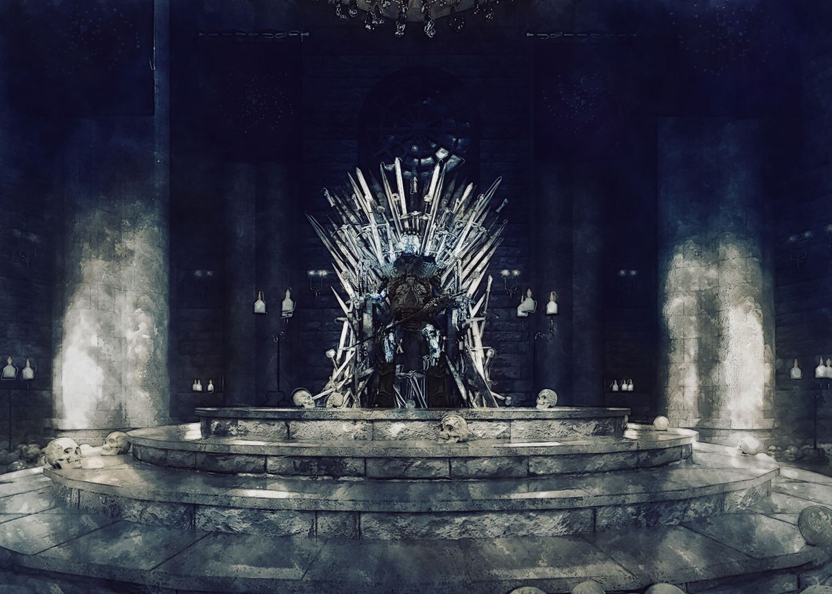 'Night King Throne' Poster, picture, metal print, paint by F-Do | Displate