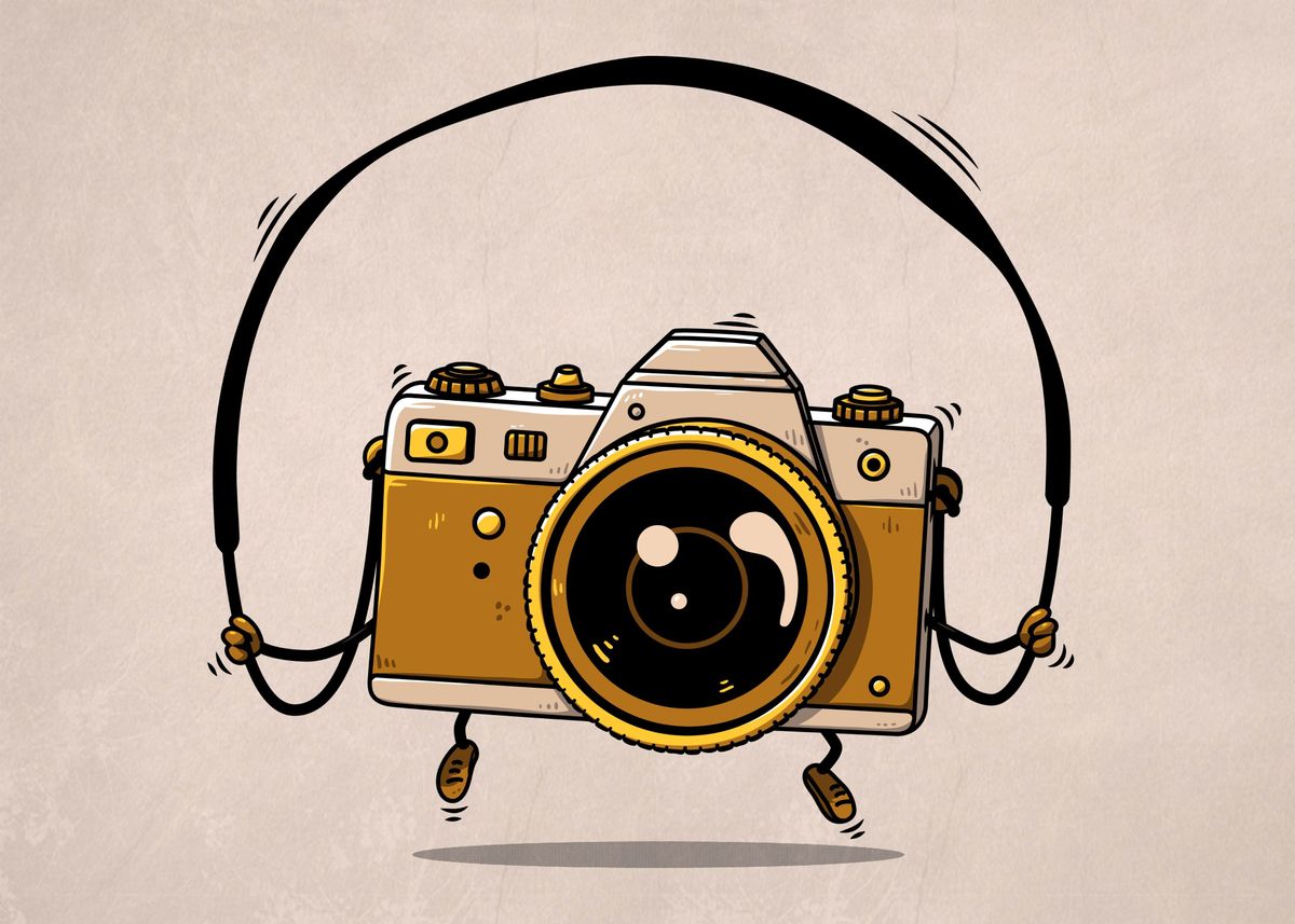 'Funny camera' Poster, picture, metal print, paint by Olivier Delmas ...