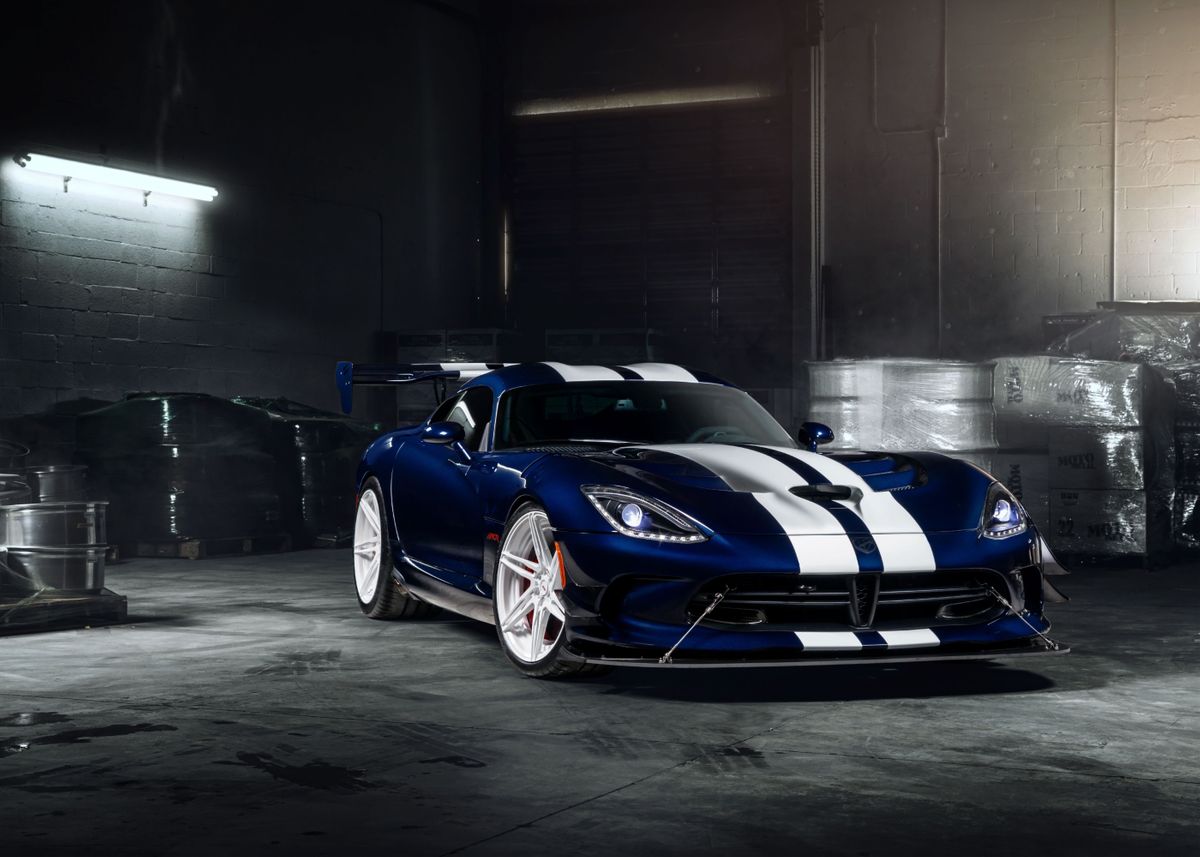 'Dodge Viper' Poster, picture, metal print, paint by Supri GTR | Displate
