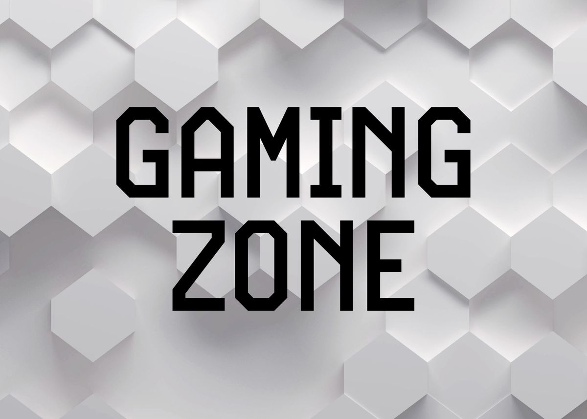 'Gaming Zone Gamer Quotes' Poster, picture, metal print, paint by Star ...