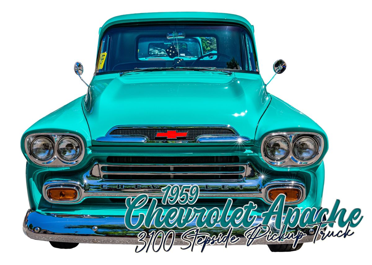 '1959 Chevrolet Apache 3100' Poster, picture, metal print, paint by ...
