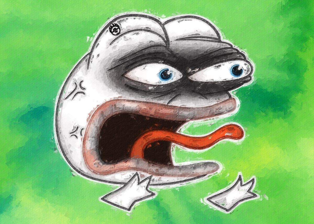 'Pepe the frog meme' Poster by Meme Daily | Displate