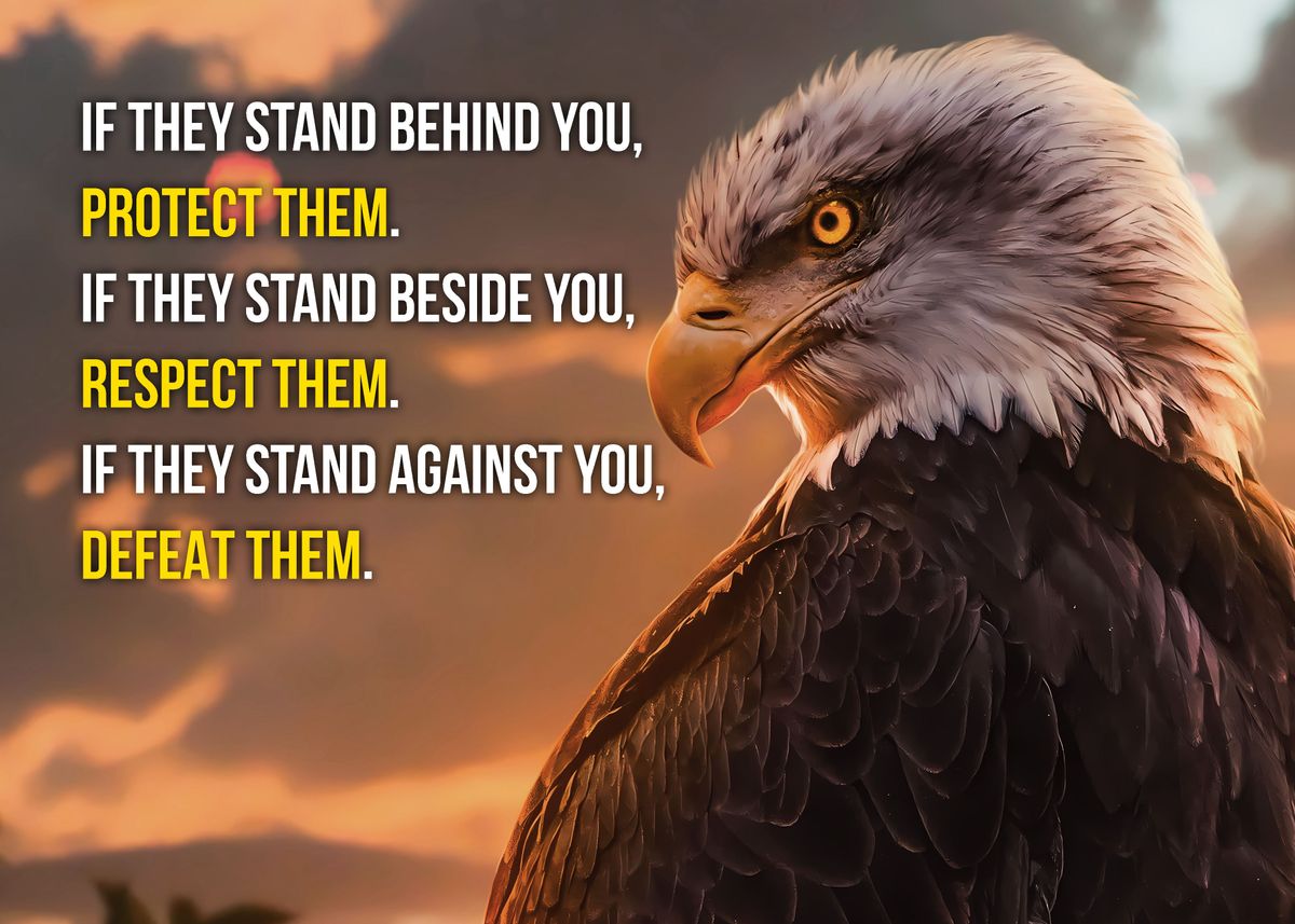 'Eagle Motivation' Poster, picture, metal print, paint by HOLOSOMNIA ...