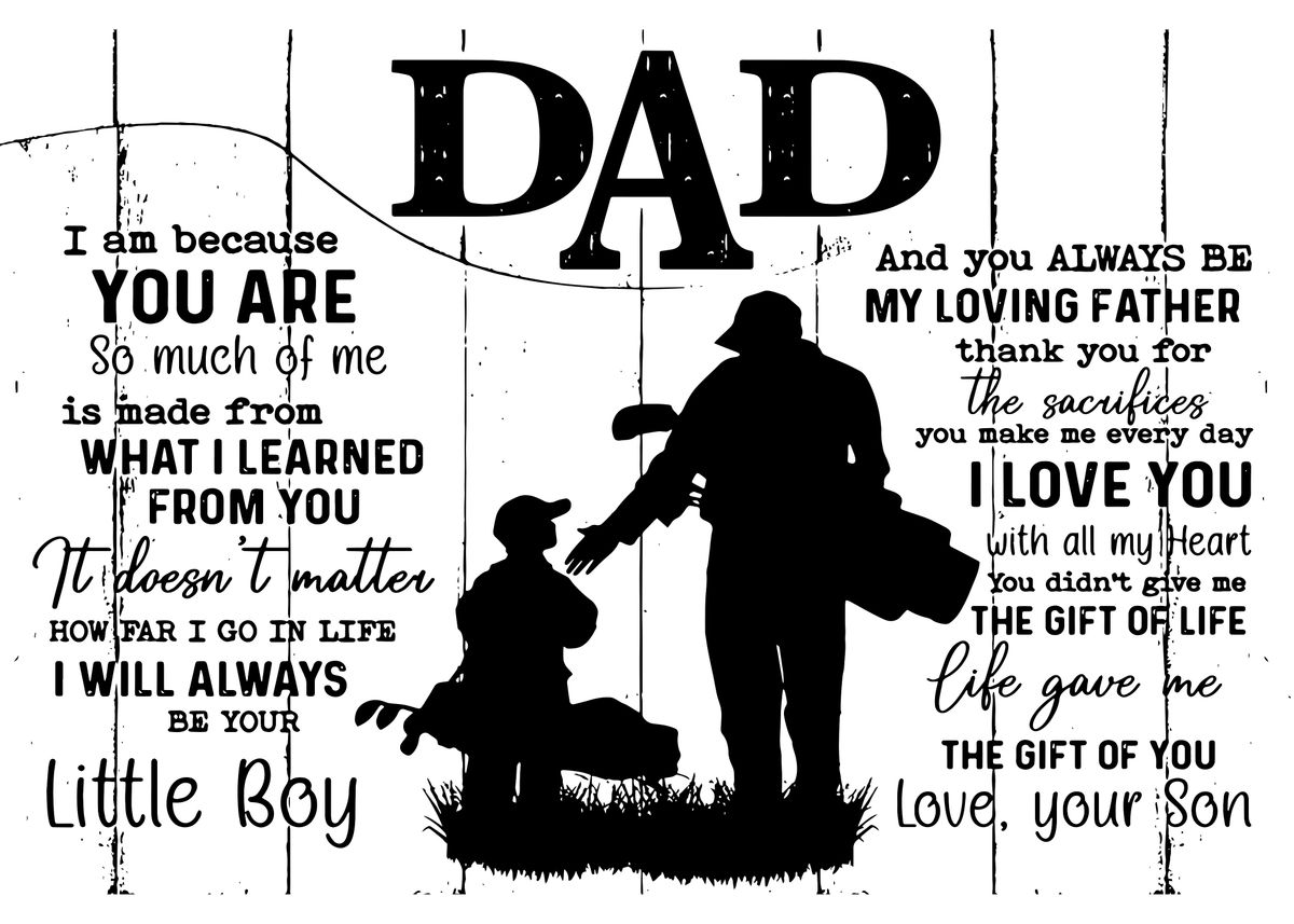 'Gift For Dad ' Poster, picture, metal print, paint by Loves Poster ...