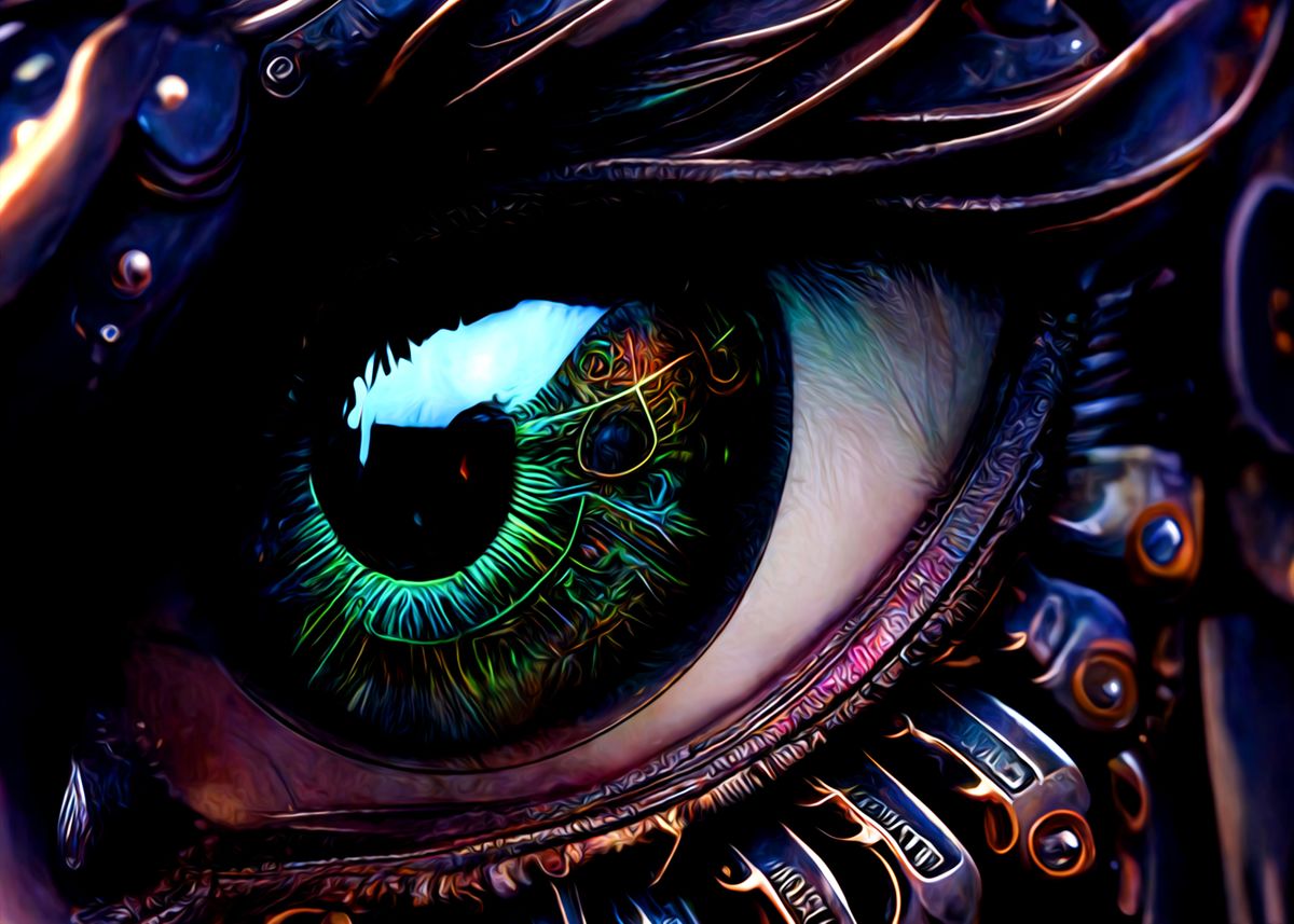 'Fantasy Eye' Poster, picture, metal print, paint by Dao Thuan | Displate