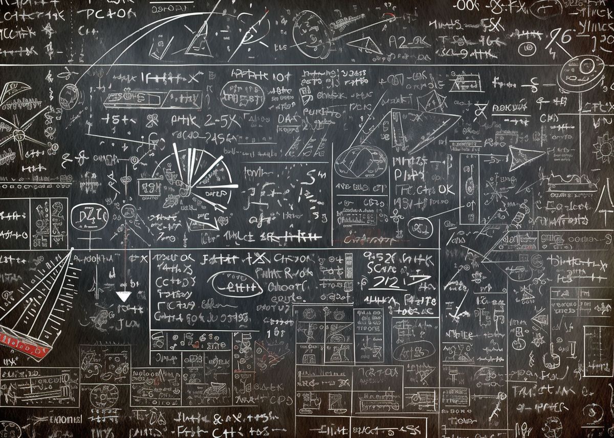 'math formula ' Poster, picture, metal print, paint by NeoRowe | Displate