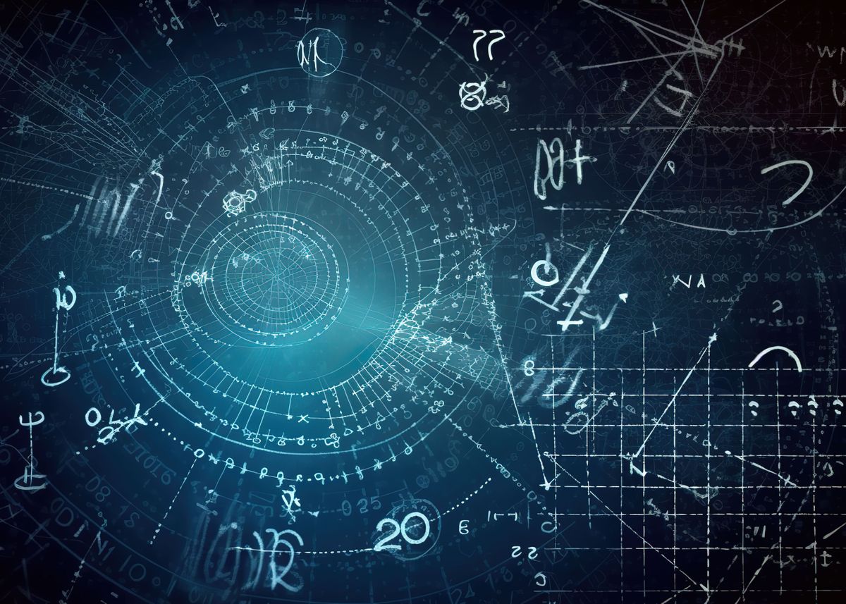 'math formula' Poster, picture, metal print, paint by NeoRowe | Displate