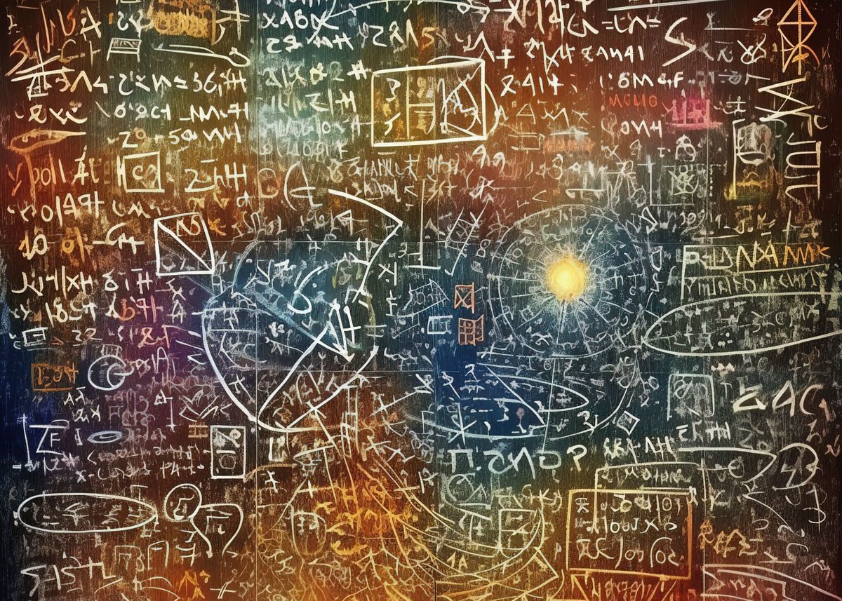 'math formula' Poster, picture, metal print, paint by NeoRowe | Displate