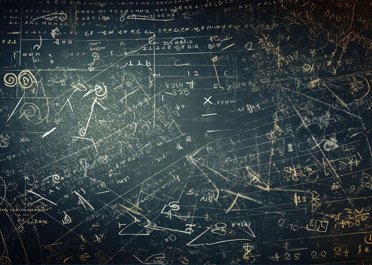 'math formula' Poster, picture, metal print, paint by NeoRowe | Displate