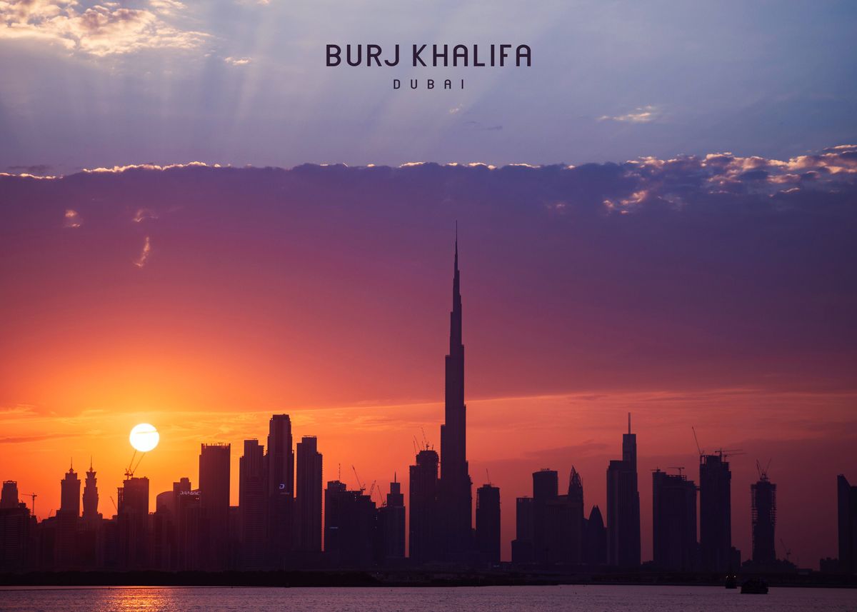 'Burj Khalifa ' Poster, picture, metal print, paint by Travel Addict ...