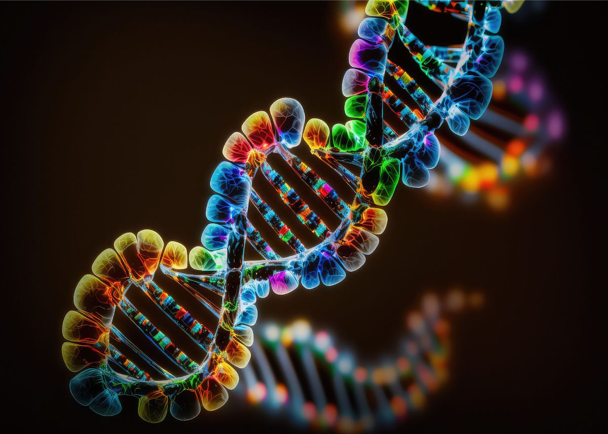 'Exploring Genetic Diversit' Poster, picture, metal print, paint by ...