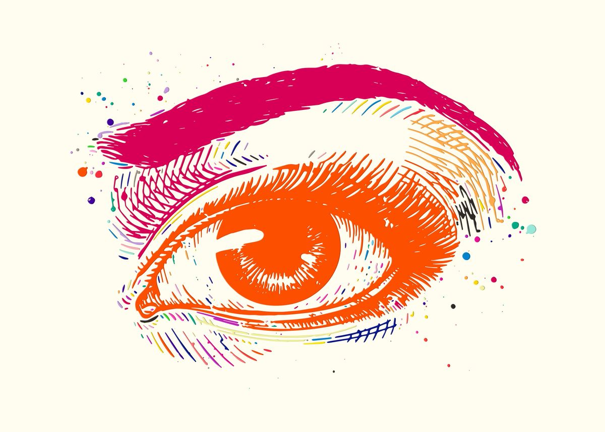 'Human Eye' Poster, picture, metal print, paint by Dutton Jerrell ...