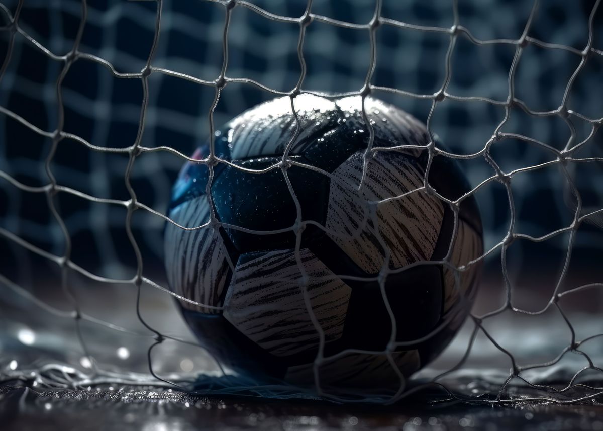 'Soccer goal' Poster, picture, metal print, paint by FotoKonzepte ...